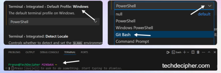 integrate Git Bash with Visual Studio